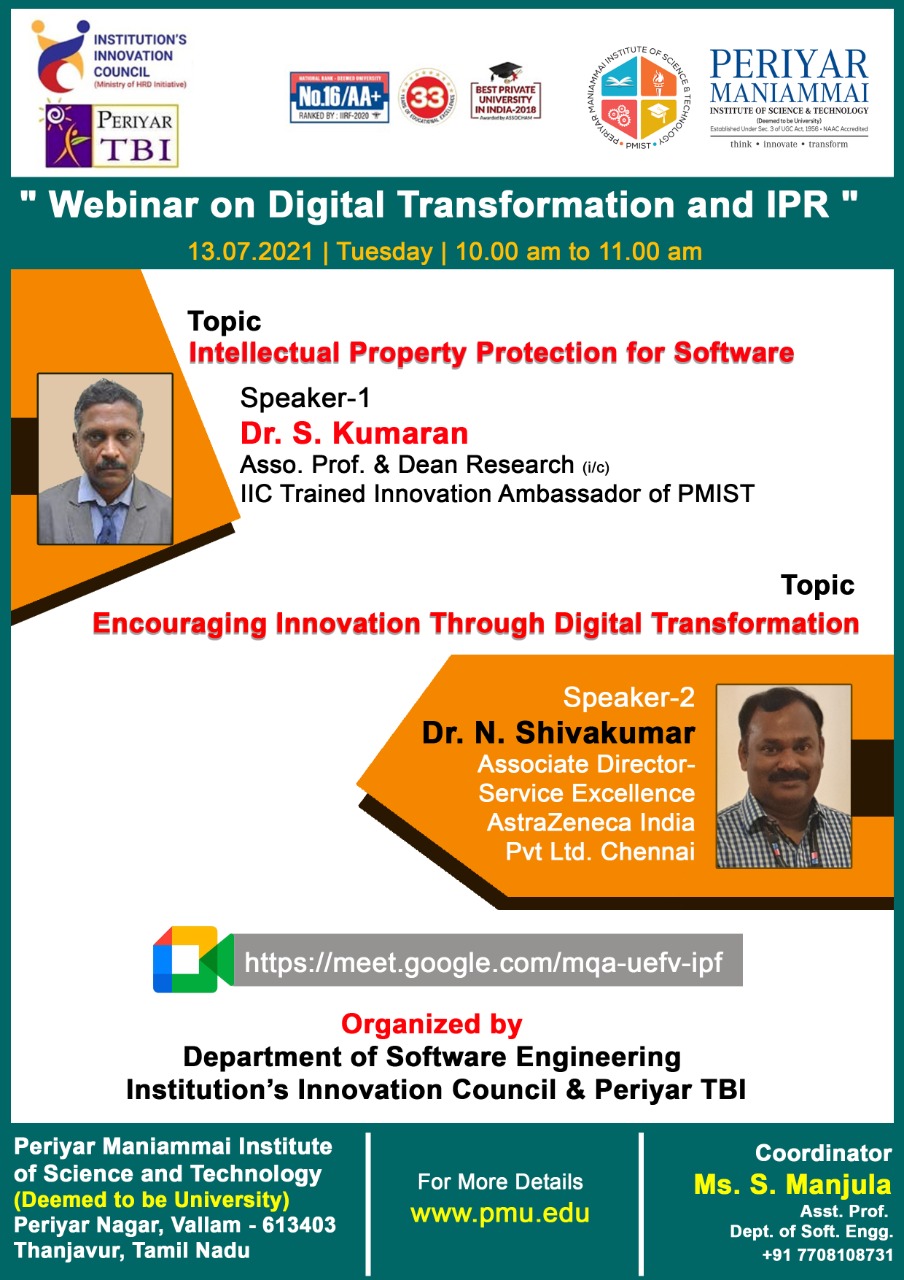 Department of Software Engineering | PMIST